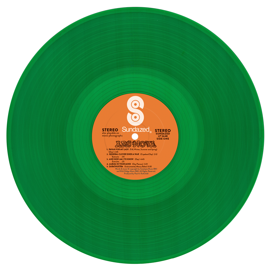 - Ars Nova - S/T - Translucent Green Vinyl LP #LP-SUND-5648C