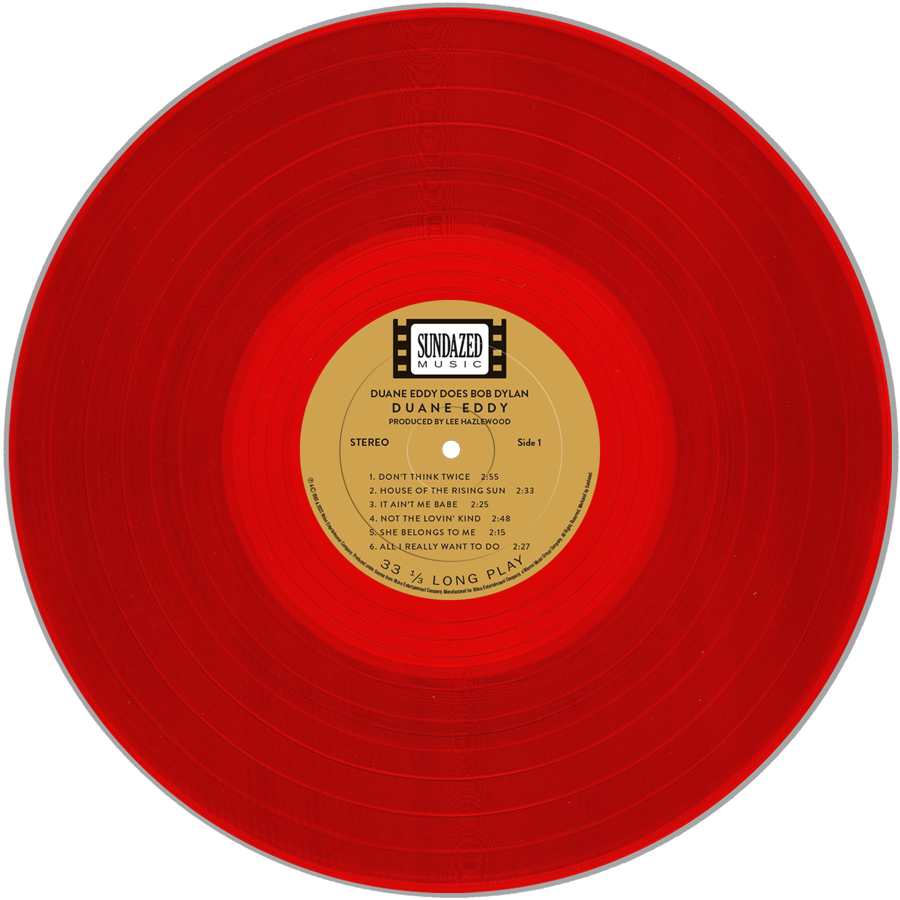 - Duane Eddy - Duane Does Dylan - Translucent Red Vinyl LP #LP-SUND-5650C