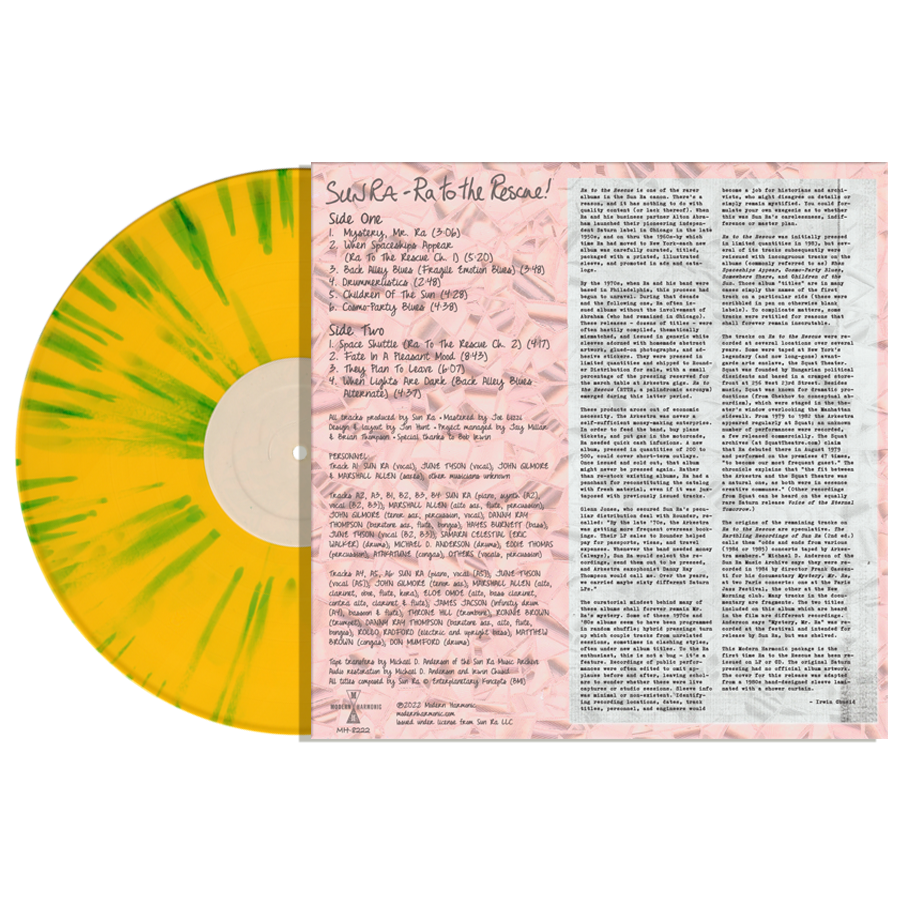 Sun Ra - Ra To The Rescue - Inverted Version Color Vinyl LP